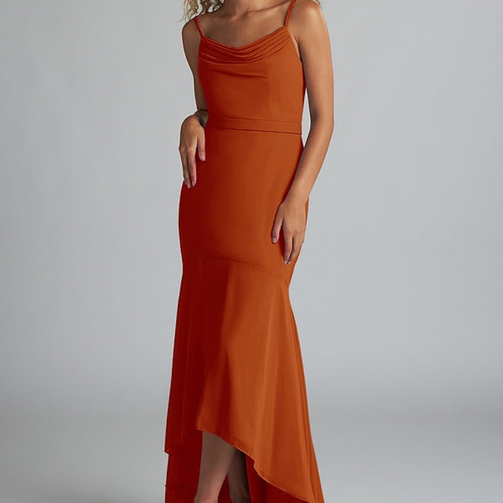 Azazie Summer Paprika Bridesmaid Dress A2 - Gem
